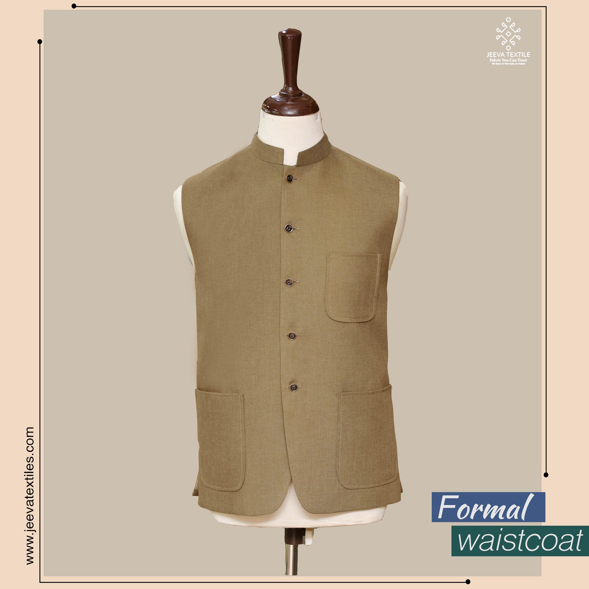 Hazel Wood Texture - WAISTCOAT